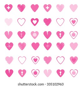 Heart Set Stock Illustration 335102963 | Shutterstock