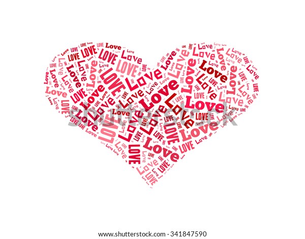 Heart Shape Word Cloud Stock Illustration 341847590 | Shutterstock