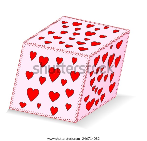 Heart Shaped Cube Stock Illustration 246714082 | Shutterstock