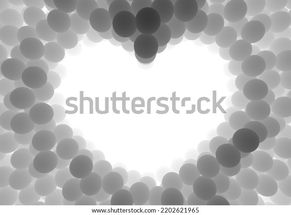 Heart Shaped Void Surrounded By Array Stock Illustration 2202621965 ...
