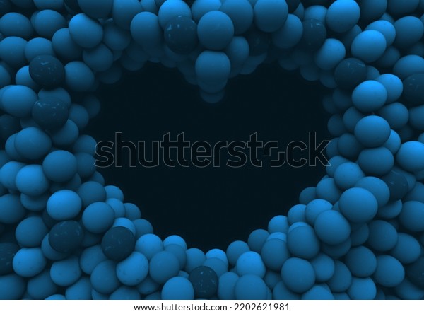 Heart Shaped Void Surrounded By Array Stock Illustration 2202621981 ...