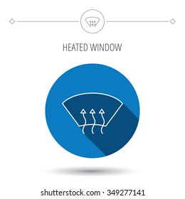 Heated Window Icon Windshield Arrows Sign Stock Illustration 349277141 ...