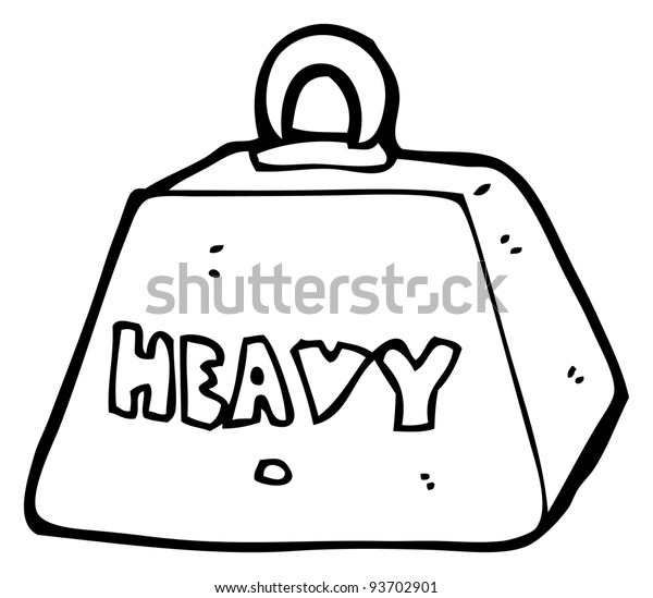 Heavy Weight Cartoon Raster Version Stock Illustration 93702901