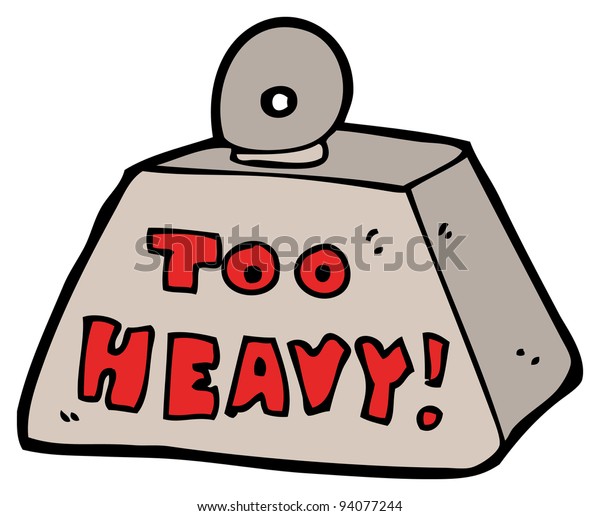 Heavy Weight Cartoon Raster Version Stock Illustration 94077244 ...