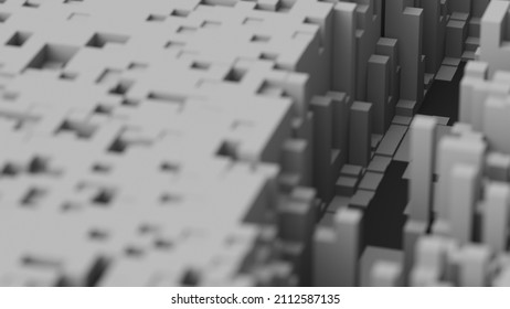 Height Map Path Tracing 3d Rendering Stock Illustration 2112587135 ...