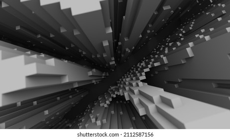 Height Map Path Tracing 3d Rendering Stock Illustration 2112587156 ...