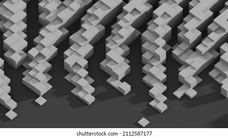 Height Map Path Tracing 3d Rendering Stock Illustration 2112587177 ...