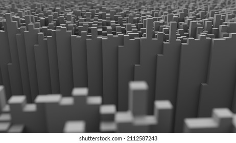 Height Map Path Tracing 3d Rendering Stock Illustration 2112587243 ...