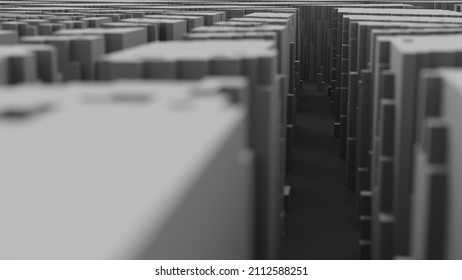 Height Map Path Tracing 3d Rendering Stock Illustration 2112588251 ...