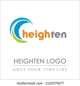 Heighten Logo Design Stock Illustration 1152579677