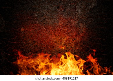 Hell Fire Scary Image Stock Illustration 409191217 | Shutterstock