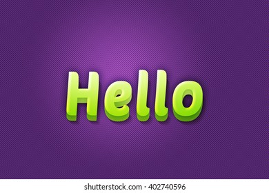 Hello 3d Letters Stock Illustration 402740596 | Shutterstock