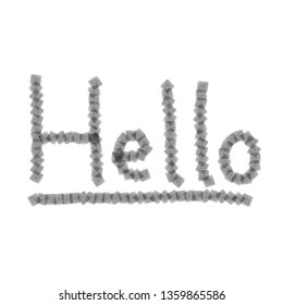 Hello Message White Background Stock Illustration 1359865586 | Shutterstock