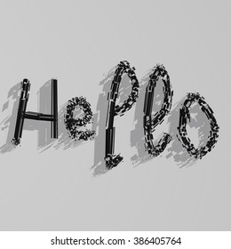 Hello On White Background Stock Illustration 386405764 | Shutterstock