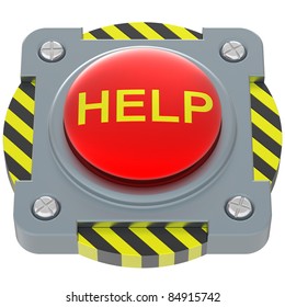 Help Button Isolated On White Background Stock Illustration 84915742 ...