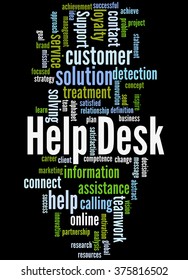 Help Desk Word Cloud Concept On Stock Illustration 375816502 | Shutterstock