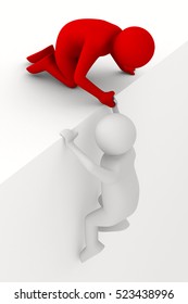 Help Difficult Situation 3d Image Stock Illustration 70833583