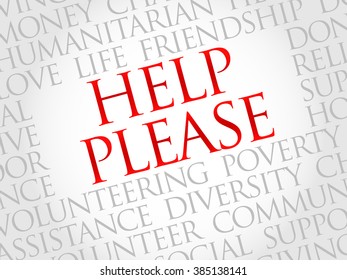 Help Please Word Cloud Concept Stock Illustration 385138141 | Shutterstock