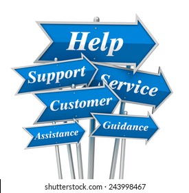 Help Support Signs Stock Illustration 243998467 | Shutterstock