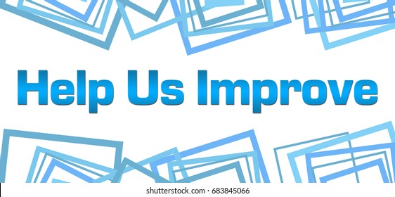 Help Us Improve Random Squares Bottom Stock Illustration 683845066 ...