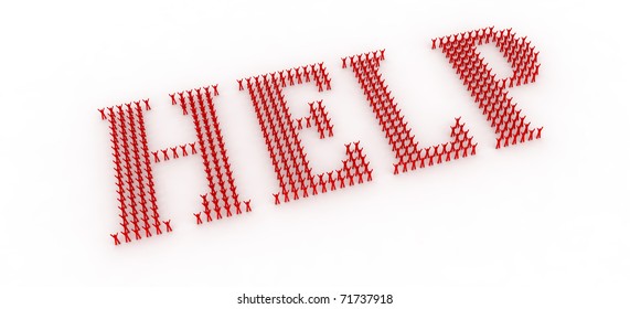 Help Word Collected Boxes Stock Illustration 71737918 | Shutterstock