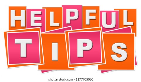 Helpful Tips Text Written Over Pink Stock Illustration 1177705060 ...