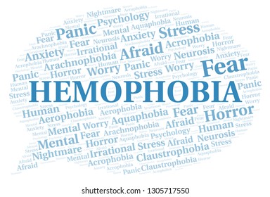 Hemophobia Word Cloud Stock Illustration 1305717550 | Shutterstock