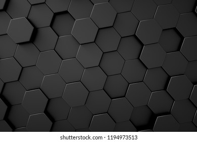 Hexagon Pattern Honeycomb Texture Abstract Black 스톡 일러스트 1198980859 ...