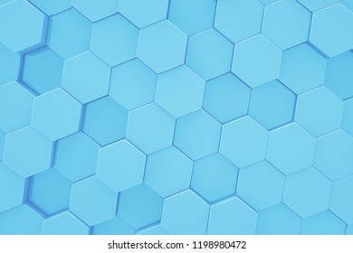 Hexagon Pattern Honeycomb Texture Abstract Blue Stock Illustration ...