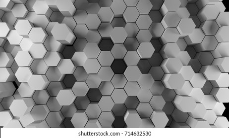 Parametric Hexagonal Pattern 3d Illustration: ภาพประกอบสต็อก 550693747 ...