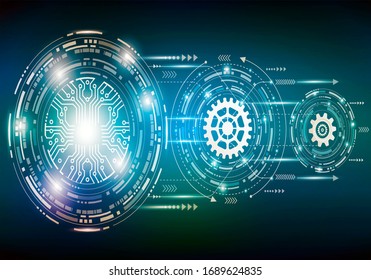 Hi Tech Telecommunication Concept Map Stock Illustration 1689624835 ...