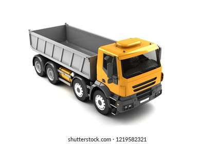 High Angle Front Side View Tipper Stock Illustration 1219582321 ...