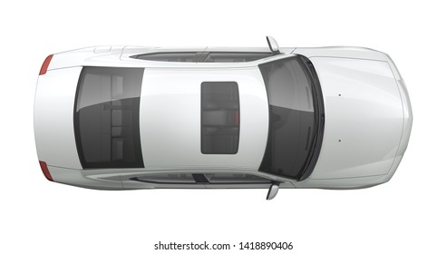 Vector Car Top View Icon Illustration: เวกเตอร์สต็อก (ปลอดค่าลิขสิทธิ์ ...