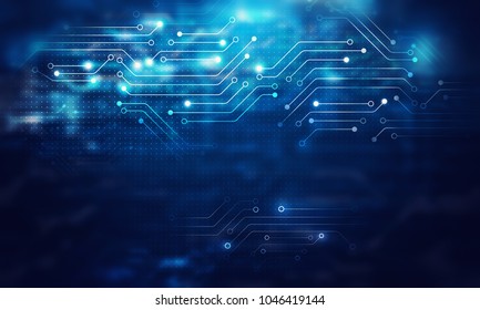 High Computer Technology Stock Illustration 1042156768