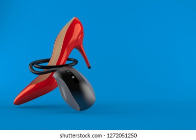 High Heel Computer Mouse Isolated On Stock Illustration 1272051250 ...