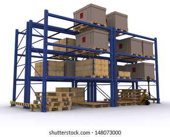 420 Pallet racking system Stock Illustrations, Images & Vectors ...