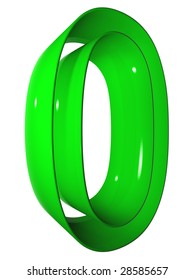 High Resolution 3d Green Zero Symbol Stock Illustration 28585657 ...