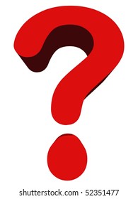 High Resolution 3d Question Mark Isolated Stock Illustration 52351477 ...