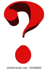 High Resolution 3d Question Mark Isolated Stock Illustration 52430065 ...