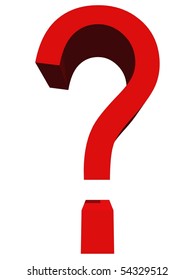 High Resolution 3d Question Mark Isolated Stock Illustration 54329512 ...
