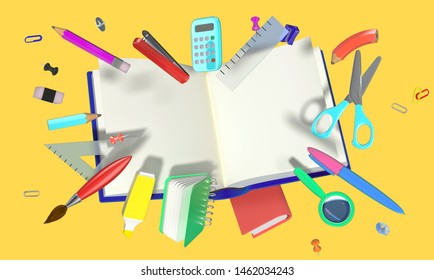 Notepad Set Colorful Paper Clips On Stock Photo (Edit Now) 699792814