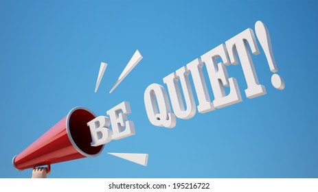 High Resolution Be Quiet Concept Stock Illustration 195216722 ...
