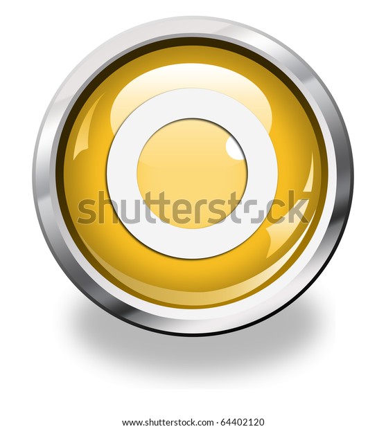 High Resolution Button Symbol Isolated On Stock Illustration 64402120 ...