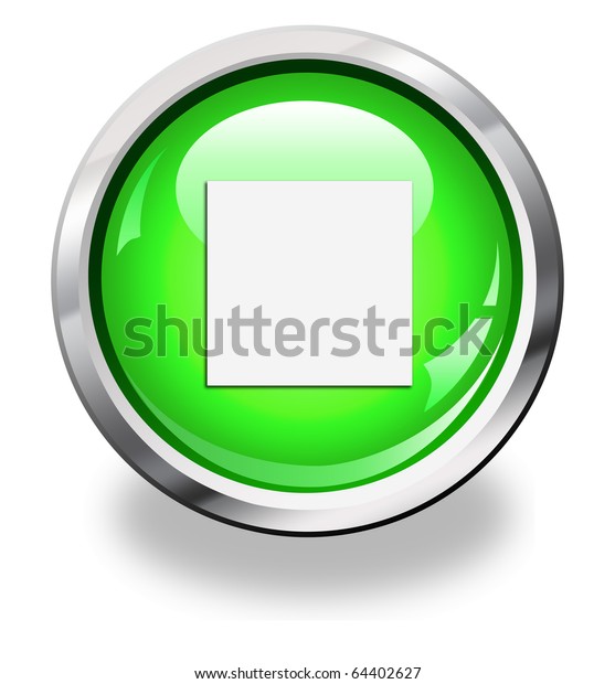 High Resolution Button Symbol Isolated On Stock Illustration 64402627 ...