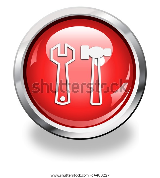 High Resolution Button Symbol Isolated On Stock Illustration 64403227 ...