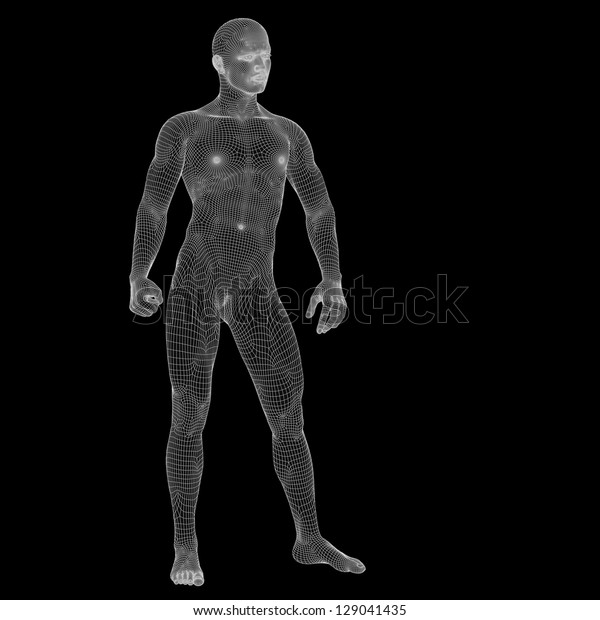 High Resolution Concept Conceptual 3d Male Stock Illustration 129041435