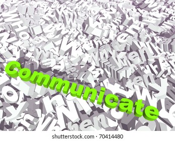 High Resolution Conceptual 3d Text Stock Illustration 70414480