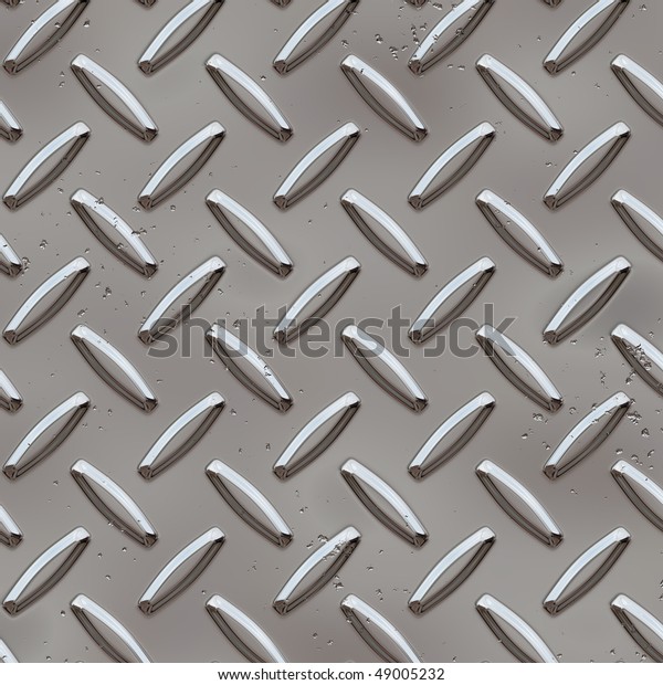 High Resolution Diamond Plate Stock Illustration 49005232