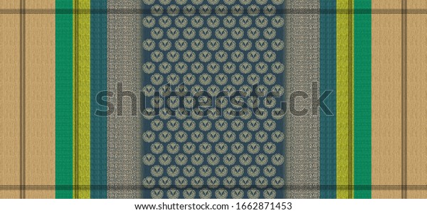 High Resolution Ethnic Texture Border Design Stock Illustration ...