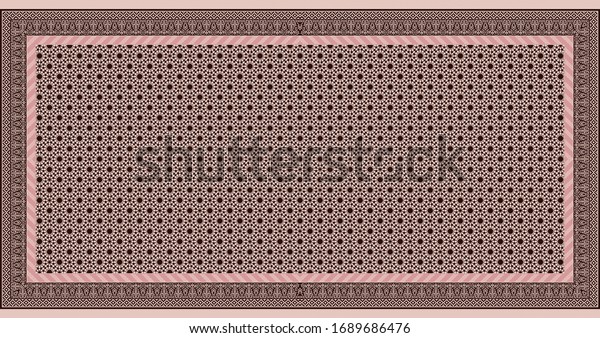 High Resolution Ethnic Texture Border Design Stock Illustration ...